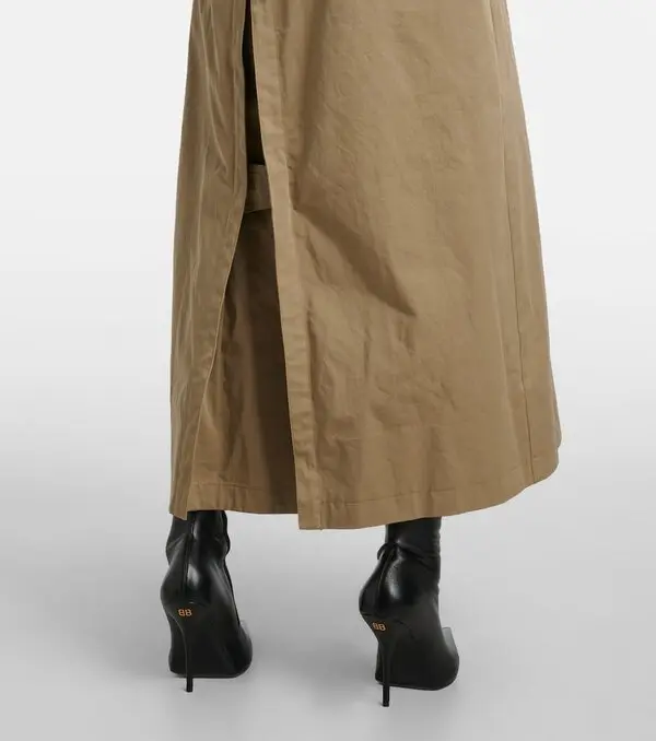 Balenciaga Suspended Trench Midi Dress - Beige