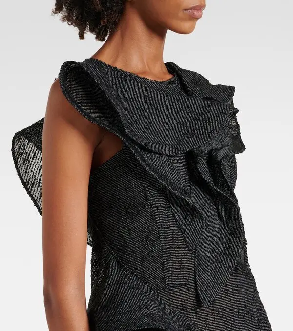 Maticevski Spiral Ruffled Gown
