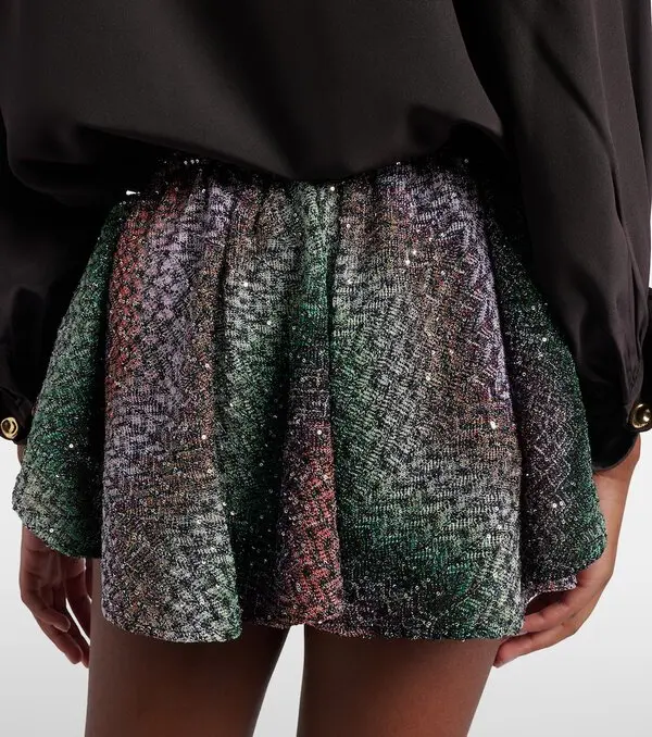 Missoni Sequined Lamé Miniskirt