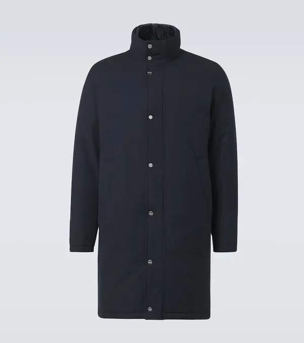Herno Paneled Down Coat - Blue