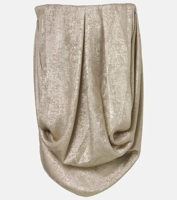 Maticevski Zeal Draped Lamé Top