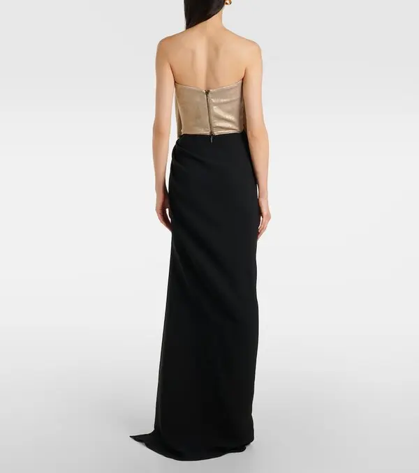 Maticevski Zeal Draped Lamé Top