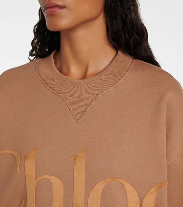 Chloé Logo Fleece Sweatshirt