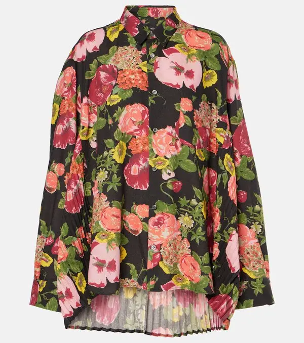 Junya Watanabe Pleated Shirt - Black