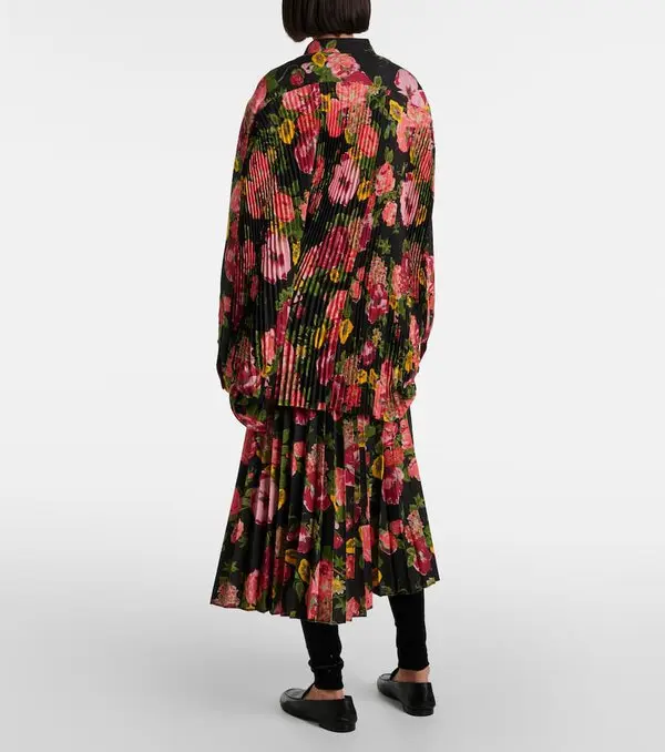 Junya Watanabe Pleated Shirt - Black