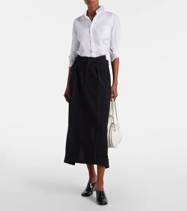 Junya Watanabe Pleated Midi Skirt