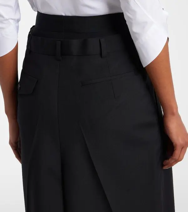 Junya Watanabe Pleated Midi Skirt