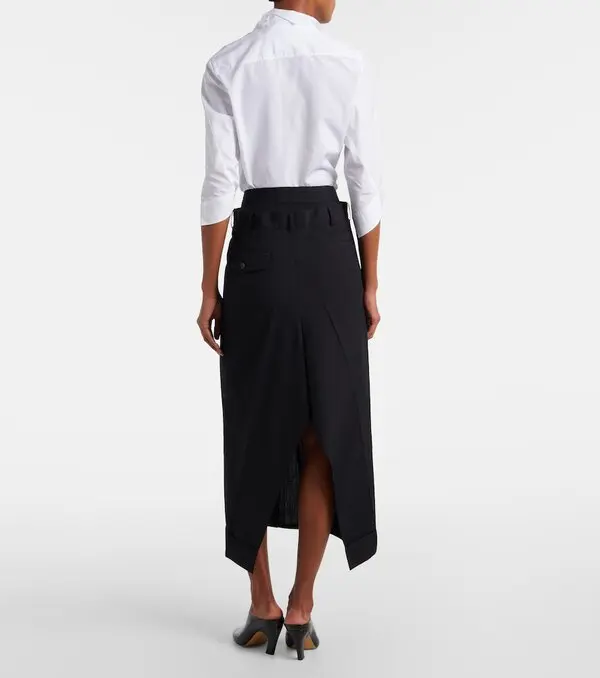 Junya Watanabe Pleated Midi Skirt