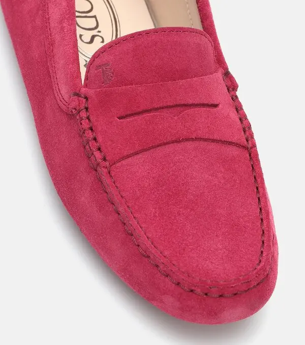 TOD'S Gommino Suede Loafers - Pink
