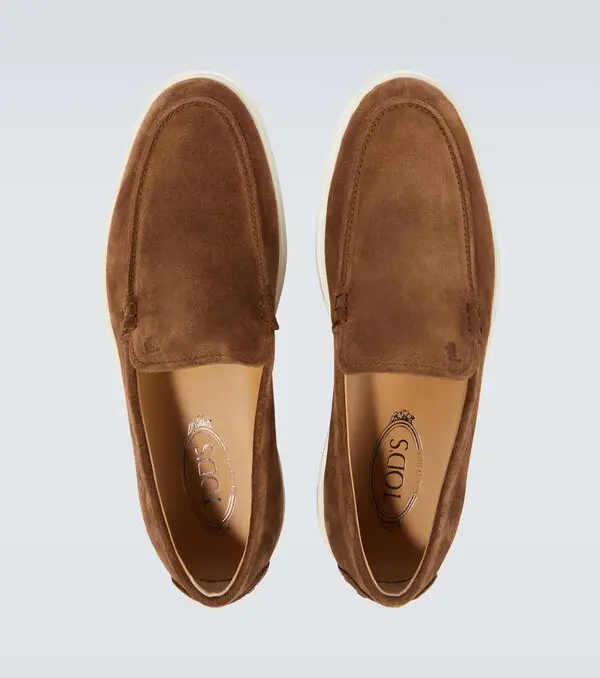 TOD'S Suede Loafers - Brown