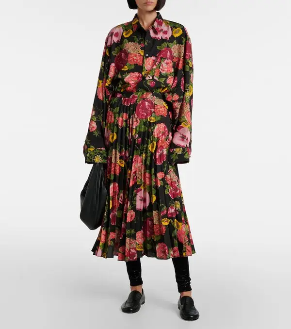 Junya Watanabe Pleated Midi Skirt