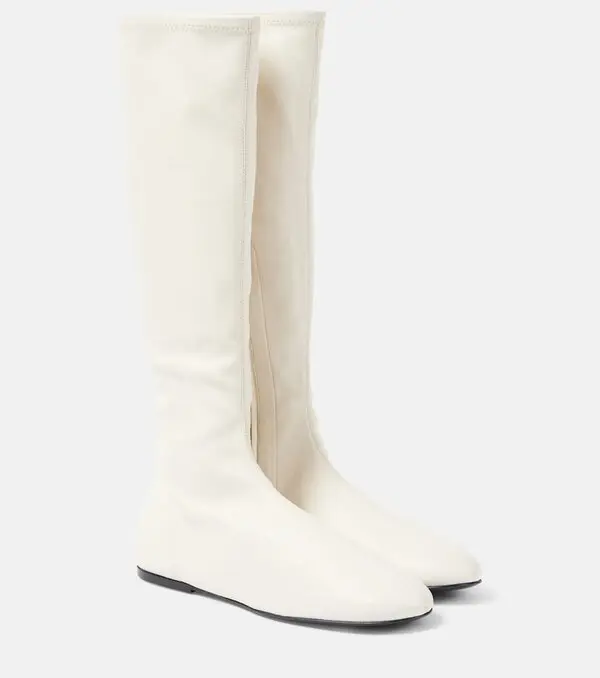 Co Knee-high Leather Boots - White