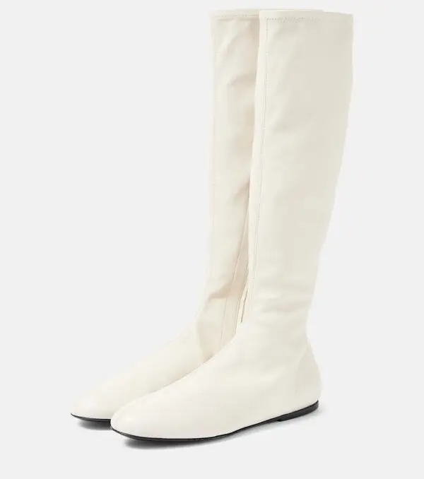 Co Knee-high Leather Boots - White