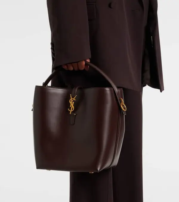 Saint Laurent Le 37 Leather Bucket Bag