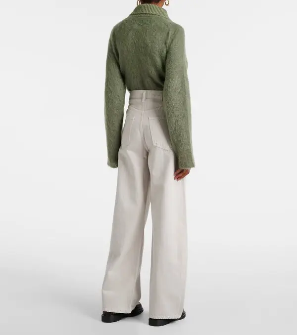 AGOLDE Low Curve Mid-rise Wide-leg Jeans