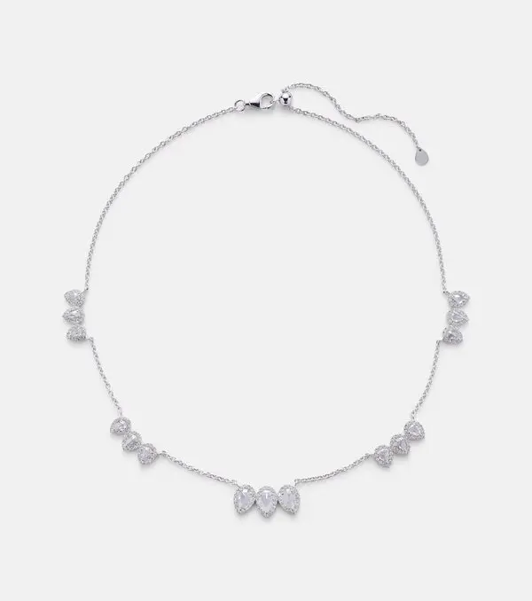 KAMYEN Kanika 18kt White Gold Diamond Necklace - Silver
