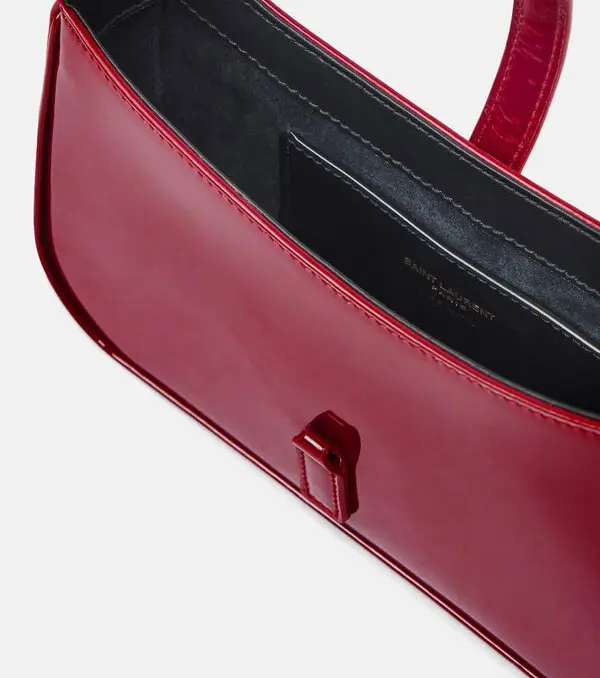 Saint Laurent Le 5 A 7 Mini Patent Leather Shoulder Bag - Red