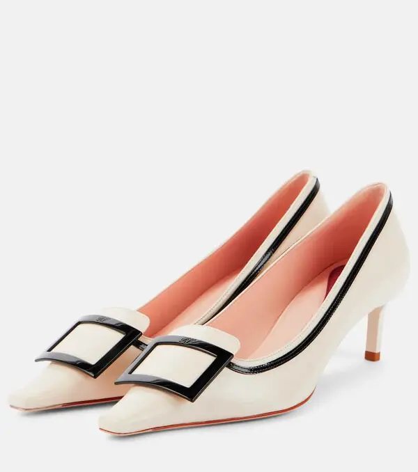 ROGER VIVIER Viv' Canard 55 Leather Pumps