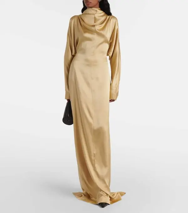 Tove Imre Silk-blend Maxi Dress - Gold