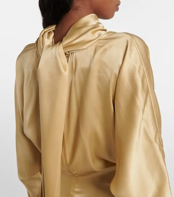 Tove Imre Silk-blend Maxi Dress - Gold