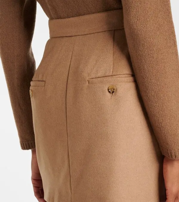 Max Mara Ancella Camel Hair Miniskirt