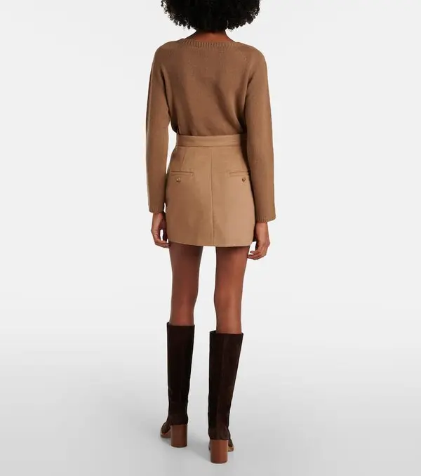 Max Mara Ancella Camel Hair Miniskirt
