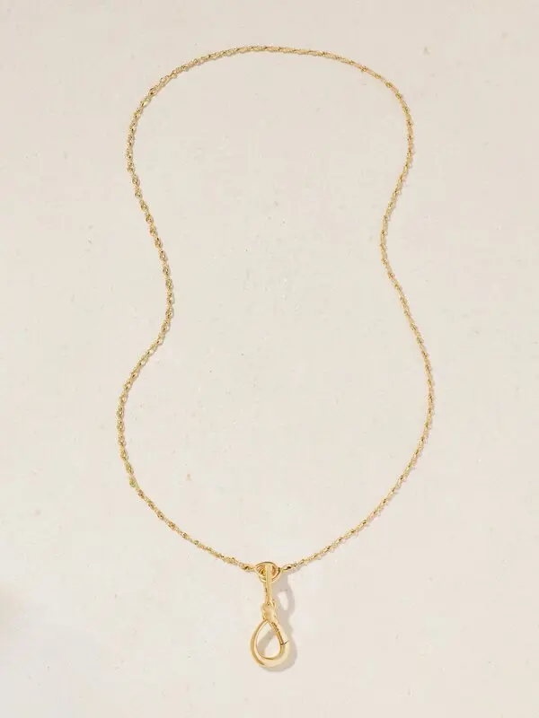 MARLA AARON Small True Lover's Knot 18-karat Necklace - Gold