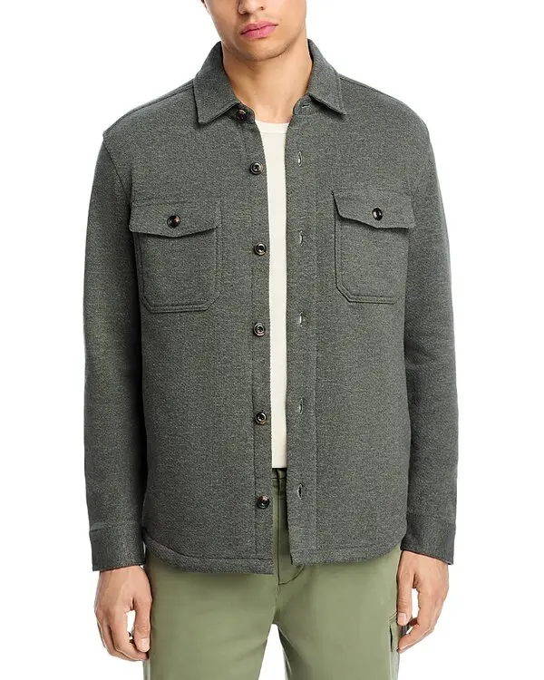Faherty Brand Inlet Shirt Jacket - Olive Leaf Mélange