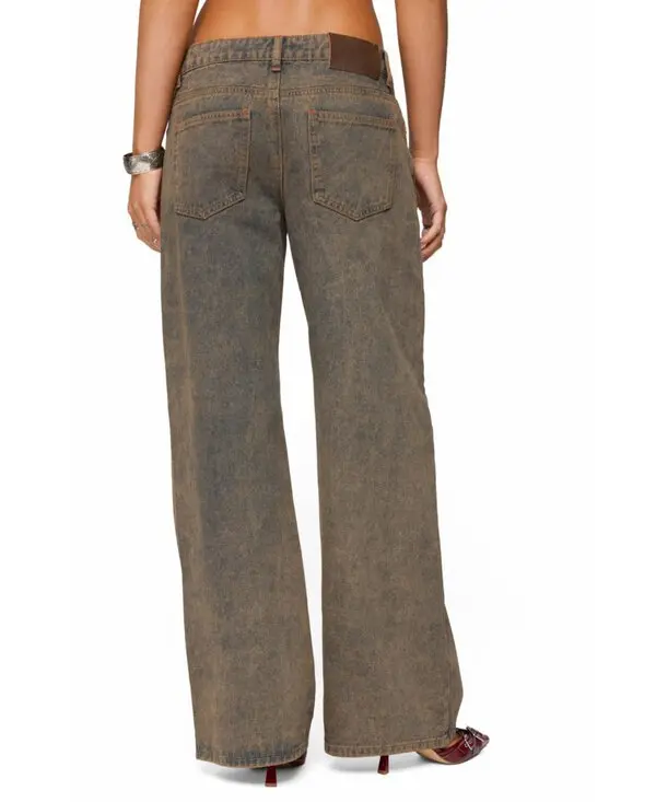 EDIKTED Ace Relaxed Jeans - Brown-washed