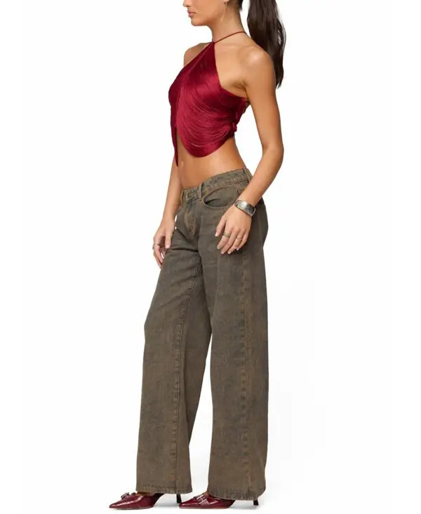 EDIKTED Ace Relaxed Jeans - Brown-washed