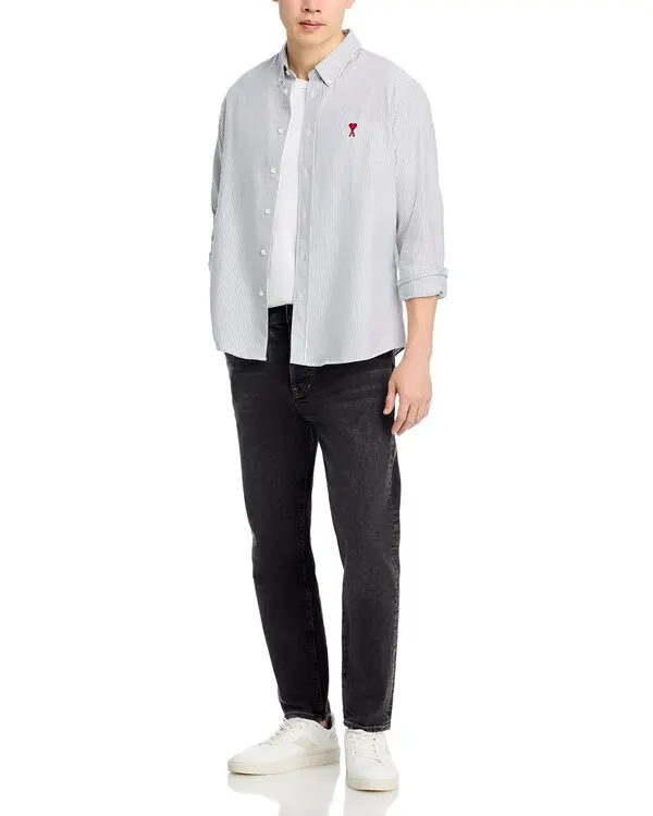 Ami Classic Logo Button Down Shirt