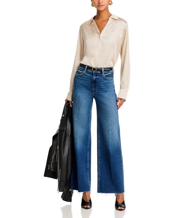 Paige Anessa " High-rise Wide-leg Jeans - Arpeggio