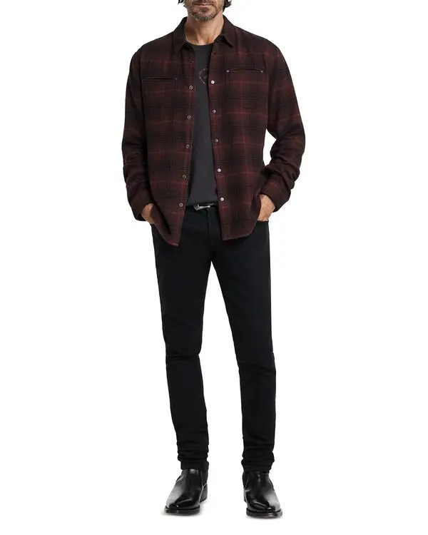 John Varvatos Dario Brushed Plaid Shirt