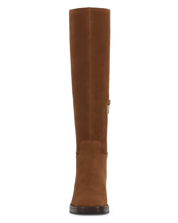 Vince Camuto Gibi Block Heel Boots - Medium Brown