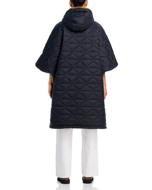 Ugg Jex Reversible Cape Coat In Black/Savanna - 61% Off | Editorialist