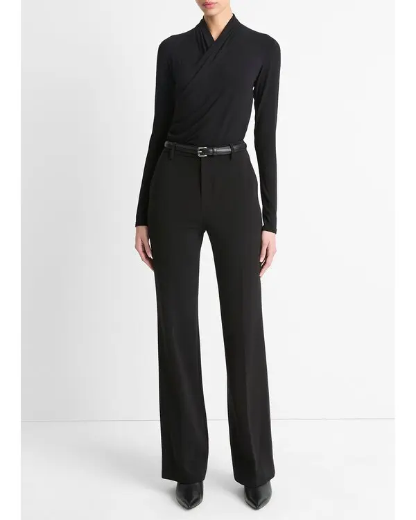 Vince Long Sleeve Wrap Top