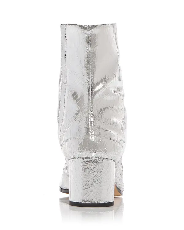 MAISON MARGIELA Tabi Split Toe Booties - Silver