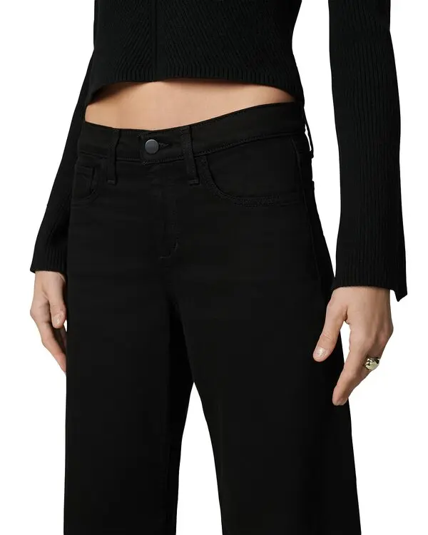 Joe's Jeans The Lou Lou Low Rise Wide Leg Jeans - Black