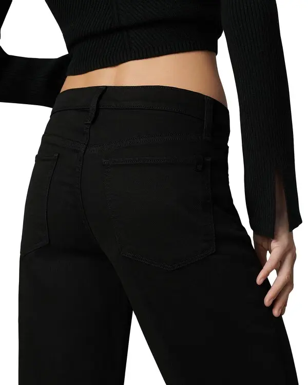 Joe's Jeans The Lou Lou Low Rise Wide Leg Jeans - Black
