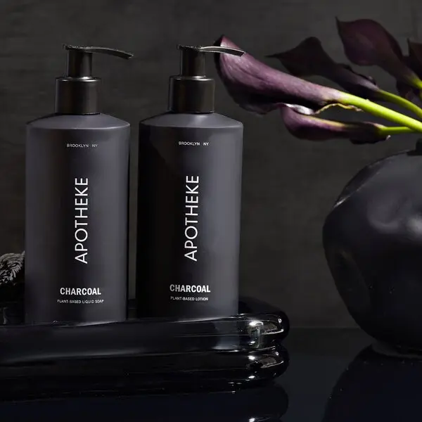 APOTHEKE Charcoal Liquid Soap And Lotion Duo