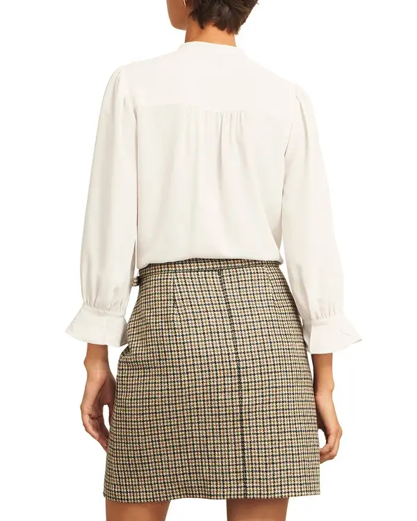 HOBBS LONDON Maribella Ruffle Trim Blouse