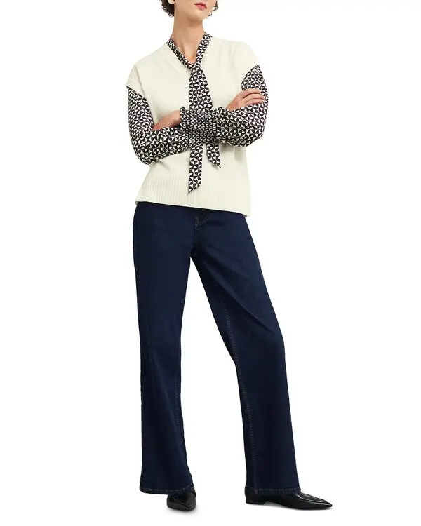 HOBBS LONDON Somerton Tie Neck Blouse