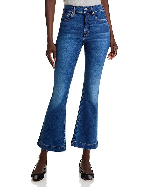 Veronica Beard Carson Kick Flare Jeans - Bright Blue