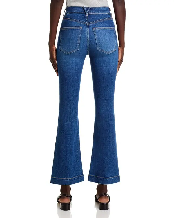 Veronica Beard Carson Kick Flare Jeans - Bright Blue