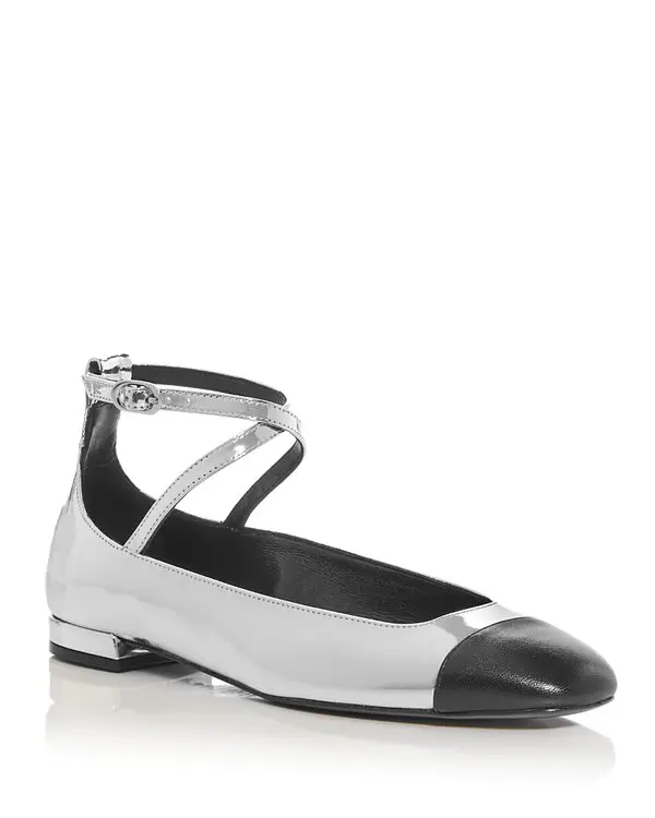 STUART WEITZMAN Eden Ankle Strap Flats