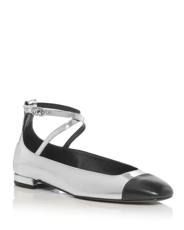 STUART WEITZMAN Eden Ankle Strap Flats