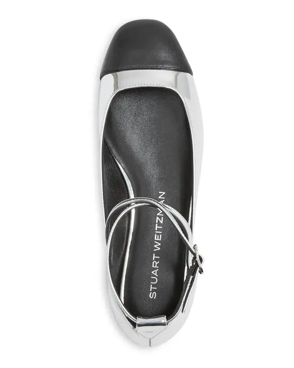 STUART WEITZMAN Eden Ankle Strap Flats