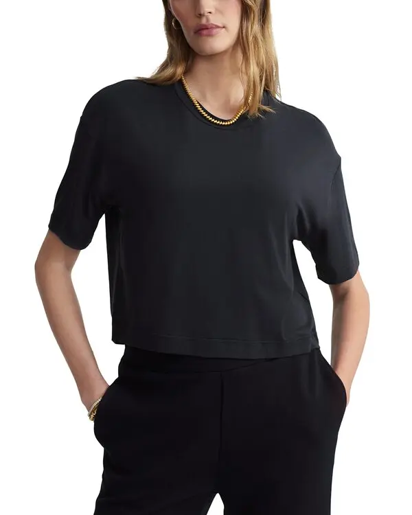 Varley Venice Easy Cropped Tee - Black