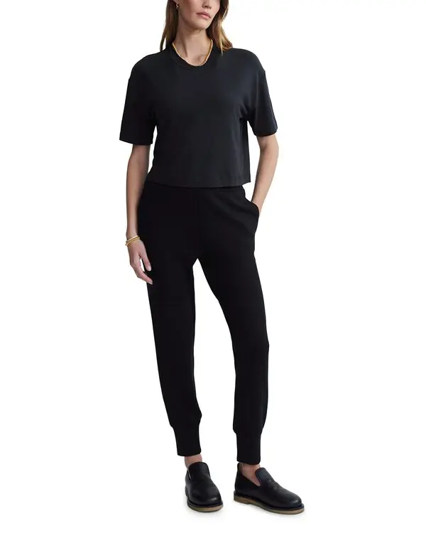 Varley Venice Easy Cropped Tee - Black