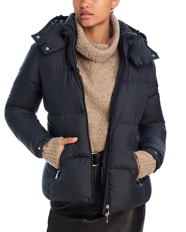 Moncler Fourmines Hooded Down Jacket - Black